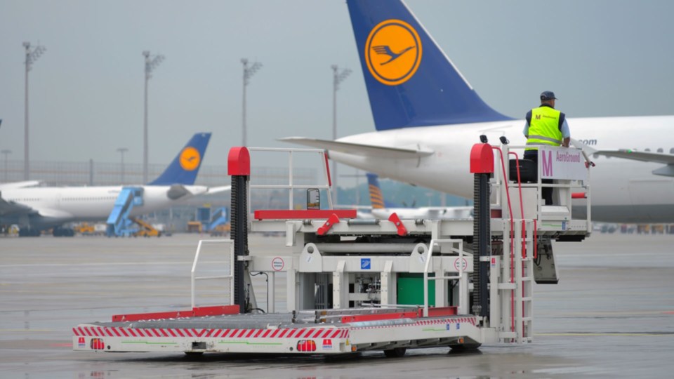 The green freight loader